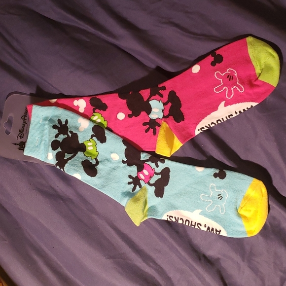 Disney | Accessories | Disney Theme Park Mismatched Mickey Mouse Socks ...